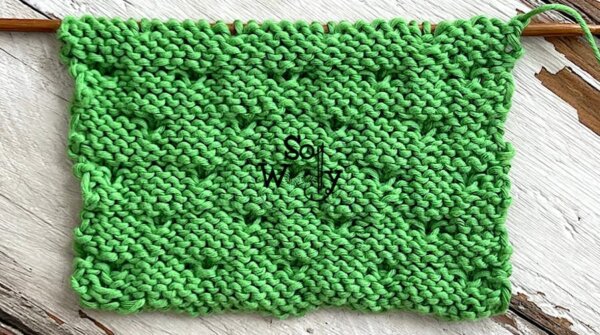 How to knit the 3D Honeycomb stitch pattern