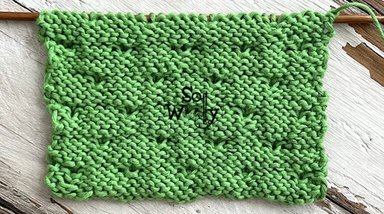 How to knit the 3D Honeycomb stitch pattern