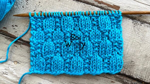 How to knit the Checker stitch (using knits and purls only)