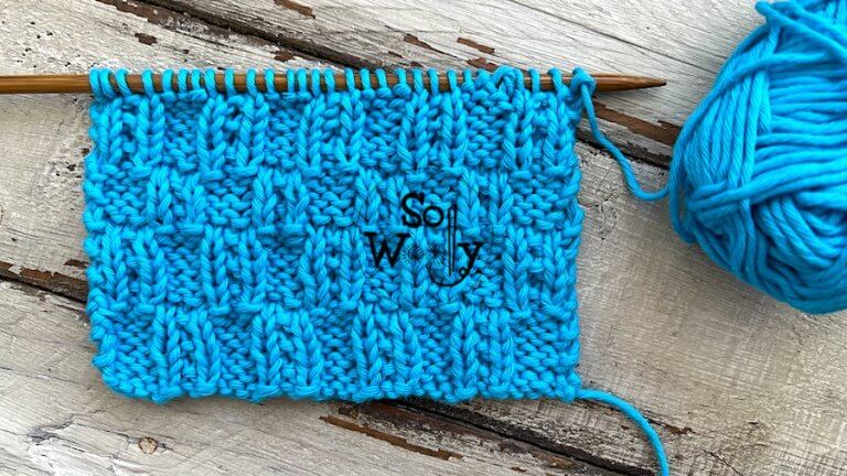 How to knit the Checker stitch (using knits and purls only)