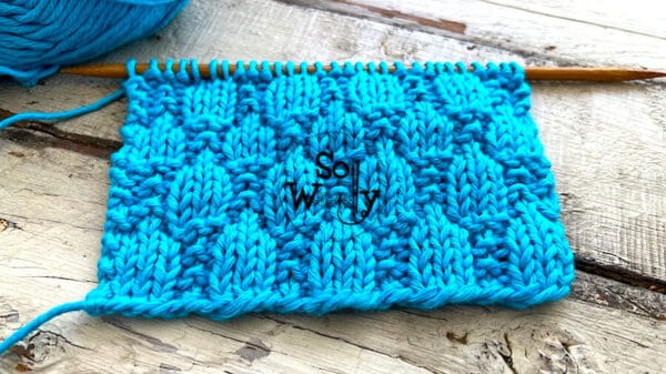 How to knit the Checker stitch (using knits and purls only)