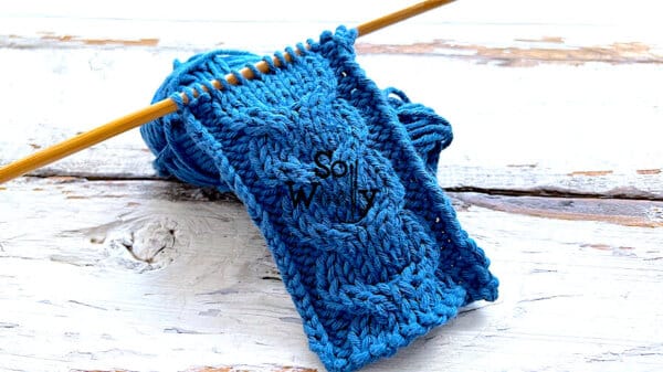 How to knit the Horseshoe Cable stitch pattern