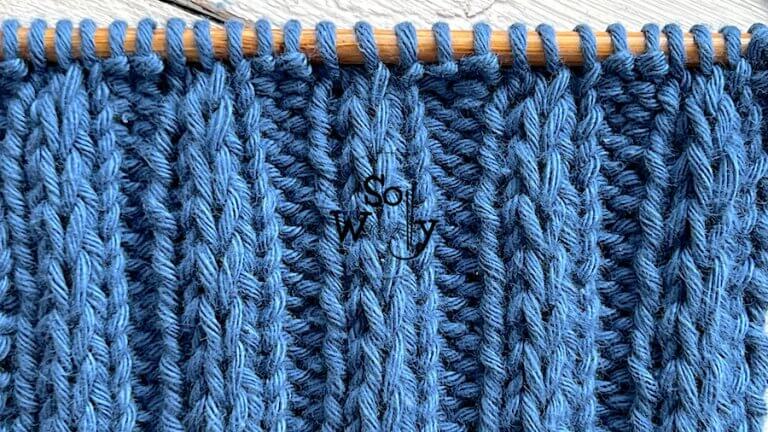 How to knit a very special Rib stitch (two rows only!)