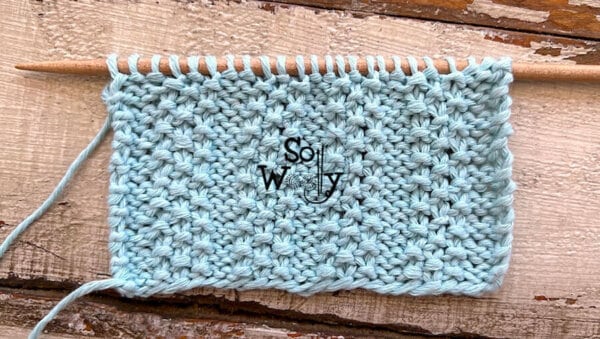How to knit the Moss Rib stitch (two rows only!)