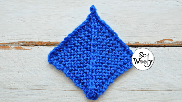 How to knit Mitered Squares for beginners