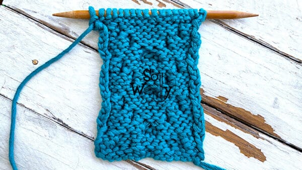 How to knit the Stag Horn Cable stitch pattern