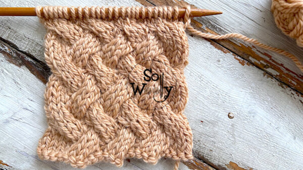How to knit the amazing Wicker stitch pattern