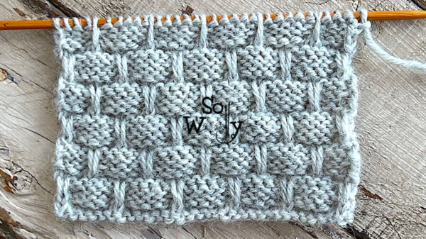 How to knit the Textured Ribbons stitch pattern step-by-step