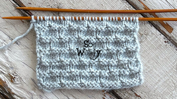 How to knit the Textured Ribbons stitch pattern step-by-step