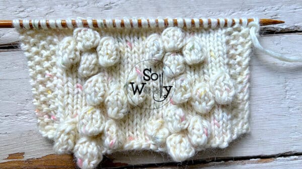 How to knit pretty Bobbles (or a bunch of bobbles!)