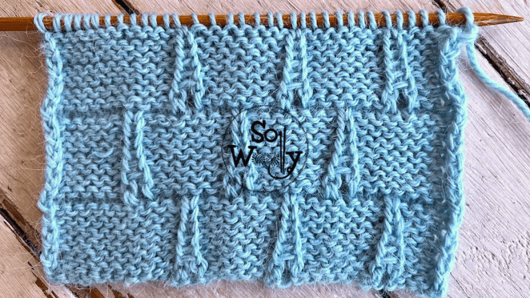 How to knit the Eiffel Tower stitch pattern (so cute!)