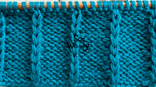 How to knit the Embossed stitch (two rows only!)