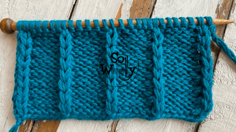 How to knit the Embossed stitch (two rows only!)