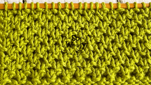 How to knit the Andalusian Lattice stitch (4 easy rows only)