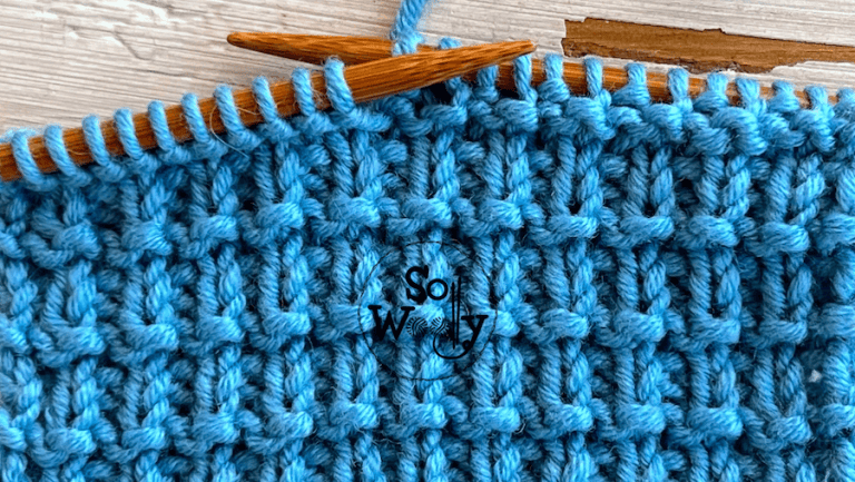 How to knit the Hurdle stitch pattern | So Woolly