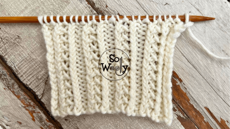 How to knit a beautiful ribbing (2 rows only + reversible!)