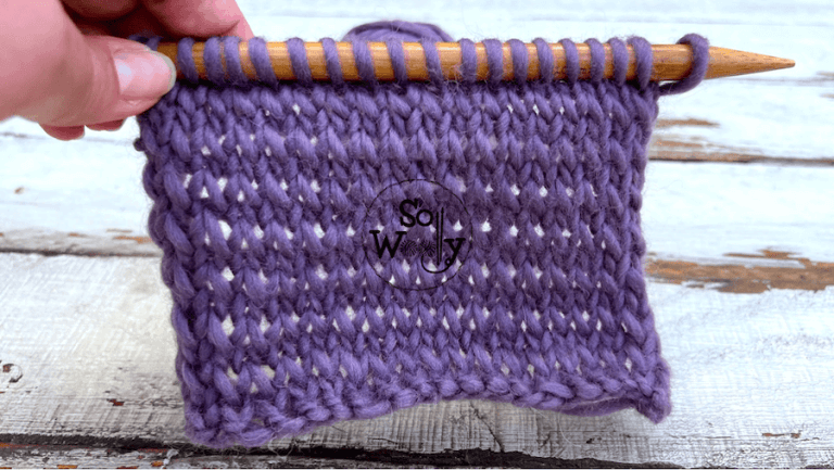How to knit the Morning Glory stitch (2 easy rows only!)