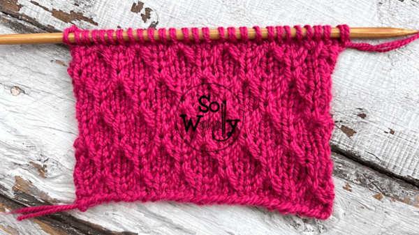 How to Knit Pretty Quilted Diamonds (A 3D stitch pattern)