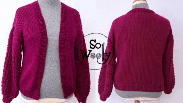 How to Knit Your First Comfy Cardigan (easy and quick!)