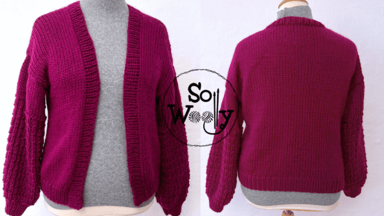 How to Knit Your First Comfy Cardigan (easy and quick!)
