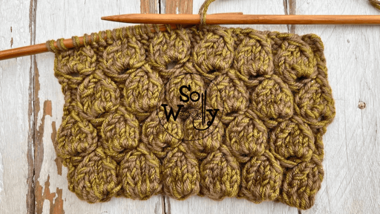 How to Knit Teardrops: Texture + Volume in 1 Stitch Pattern!