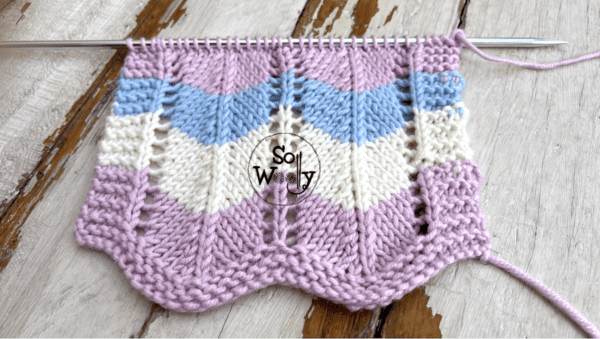 How to Knit a Gorgeous Chevron stitch pattern (2 rows only!)