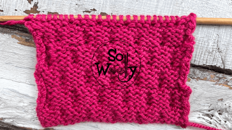 How to Knit Pretty Quilted Diamonds (A 3D stitch pattern)