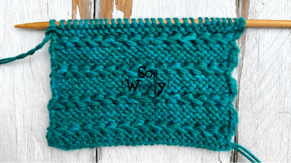 How to Knit the Horizontal Double Chain stitch pattern