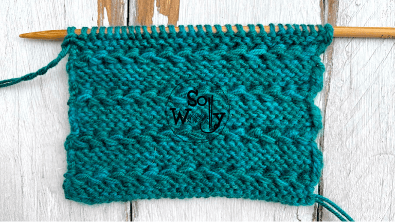 How to Knit the Horizontal Double Chain stitch pattern