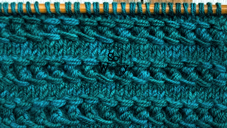 How to Knit the Horizontal Double Chain stitch pattern