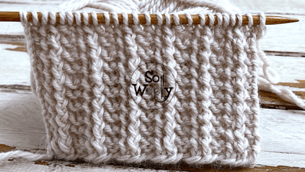 How to Knit a Super Textured Stitch + video (2 rows only!)