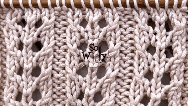 How to Knit the Double Eyelet Rib Stitch Pattern