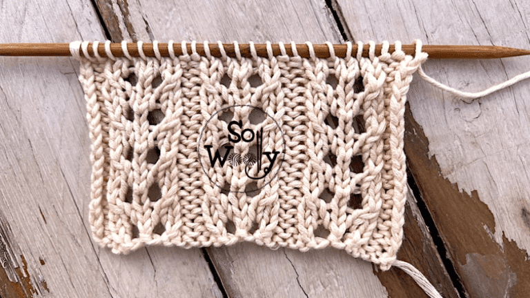 How-to-Knit-the-Double-Eyelet-Rib-Stitch-free-pattern-and-video-tutorial-So-Woolly | So Woolly