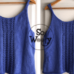 Lace Knitting Stitch for Tops (simple 4-row-repeat + video)