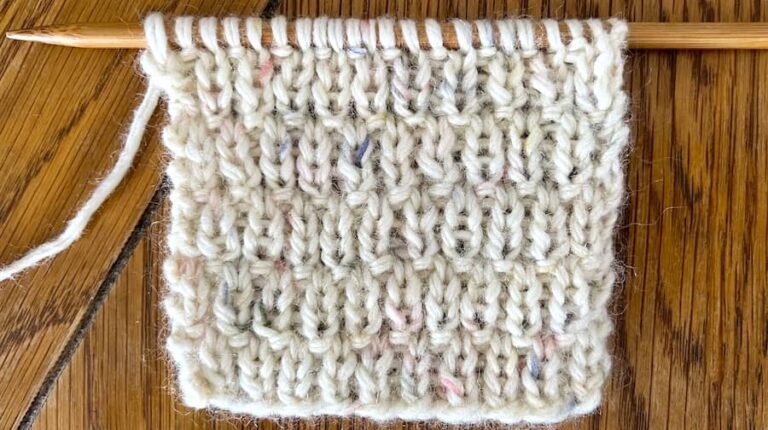 How to Knit the Grass Stitch (stretchy, reversible) + video