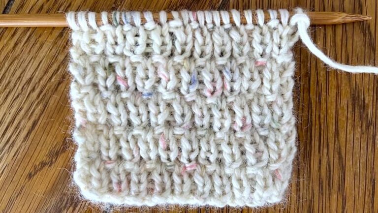 How to Knit the Grass Stitch (stretchy, reversible) + video