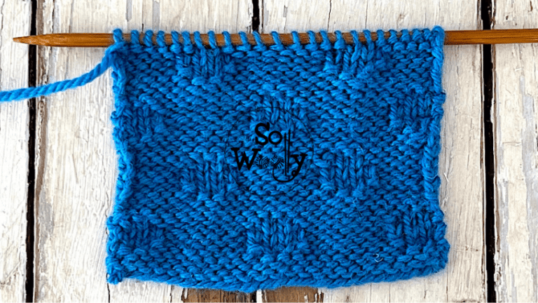 How to Knit the Polka Dot Stitch (2 patterns + video)
