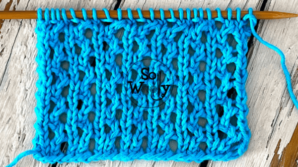 How to Knit the Punch Work Stitch (4-row-repeat + video)