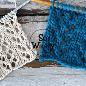 How to Knit a 2-row repeat Chevron Stitch Pattern (+ video)