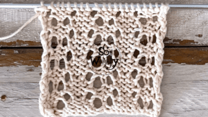 How to Knit a 4-row Lace Stitch + video (easy & pretty)