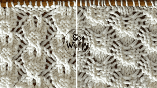 How to Knit a Reversible Vintage Lace Stitch + video