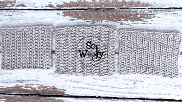 3 Easy One-Row Reversible Knit Stitches (No Curling + Video)