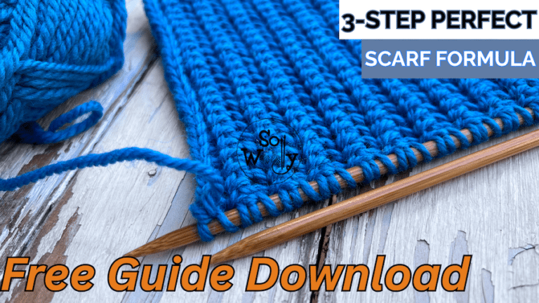3 Easy Steps for Knitting a Scarf - 1 Row + Pattern + Video