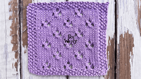 How to Knit the Cloverleaf Eyelets Stitch + Video Tutorial