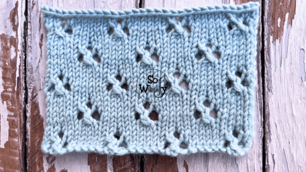 How to Knit the Cloverleaf Eyelets Stitch + Video Tutorial