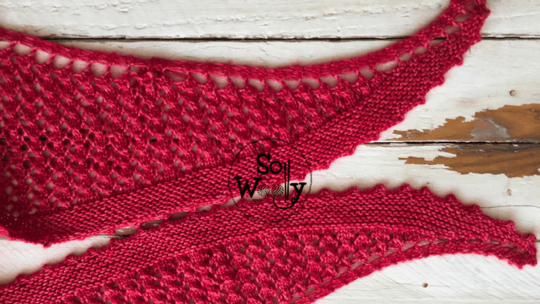 lace shawl picot edge knitting | So Woolly