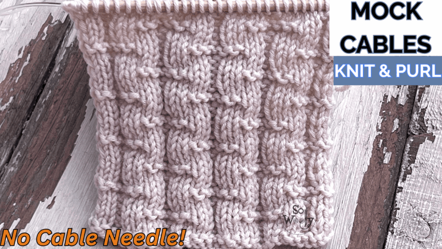 textured knitting stitch | So Woolly